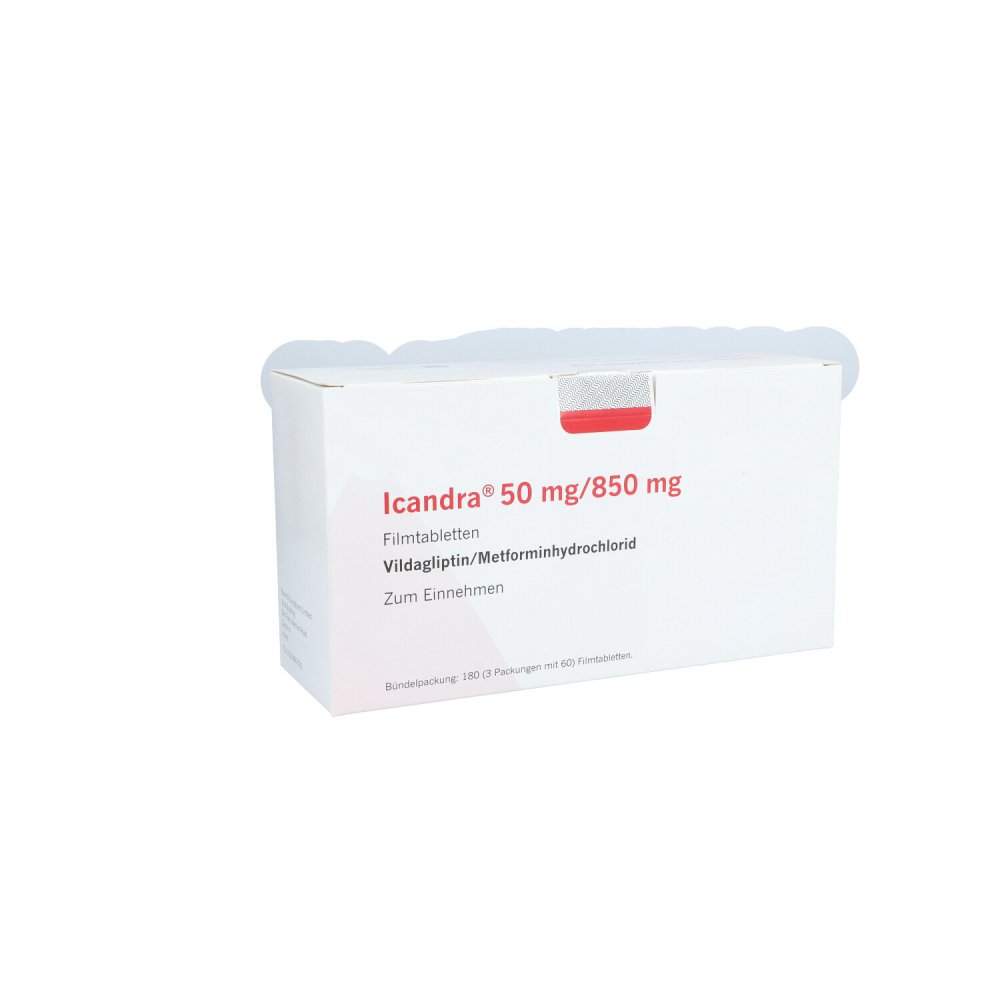 Icandra 50 mg/850 mg Filmtabletten 3X60 stk online kaufen