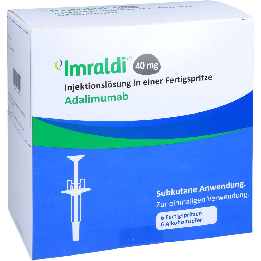 Imraldi 40 mg/0,8 ml iniecto -lösung i.e.Fertigspritze 6 stk