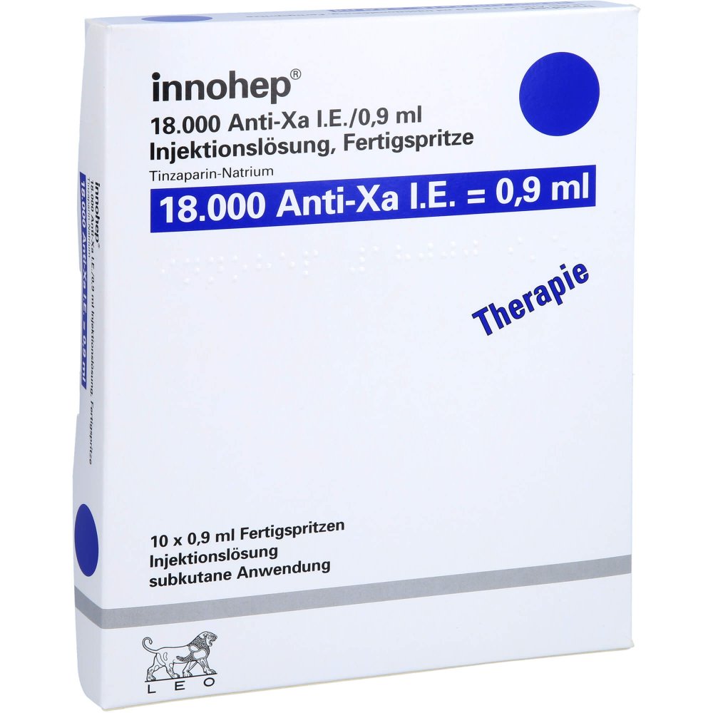 Innohep 18.000 Anti-xa I.e./0,9ml Fertigspritzen 10 stk