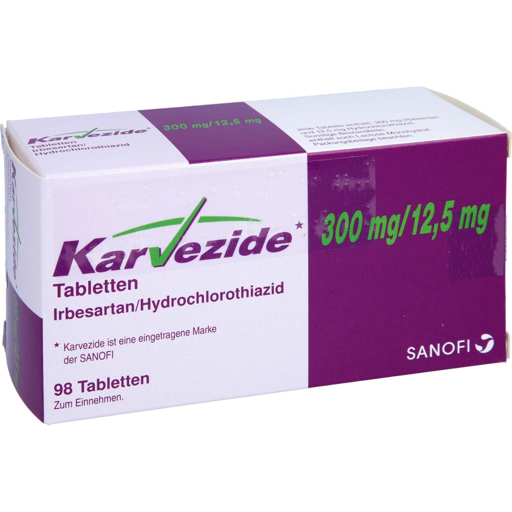Karvezide 300 mg/12,5 mg Tabletten 98 stk online kaufen