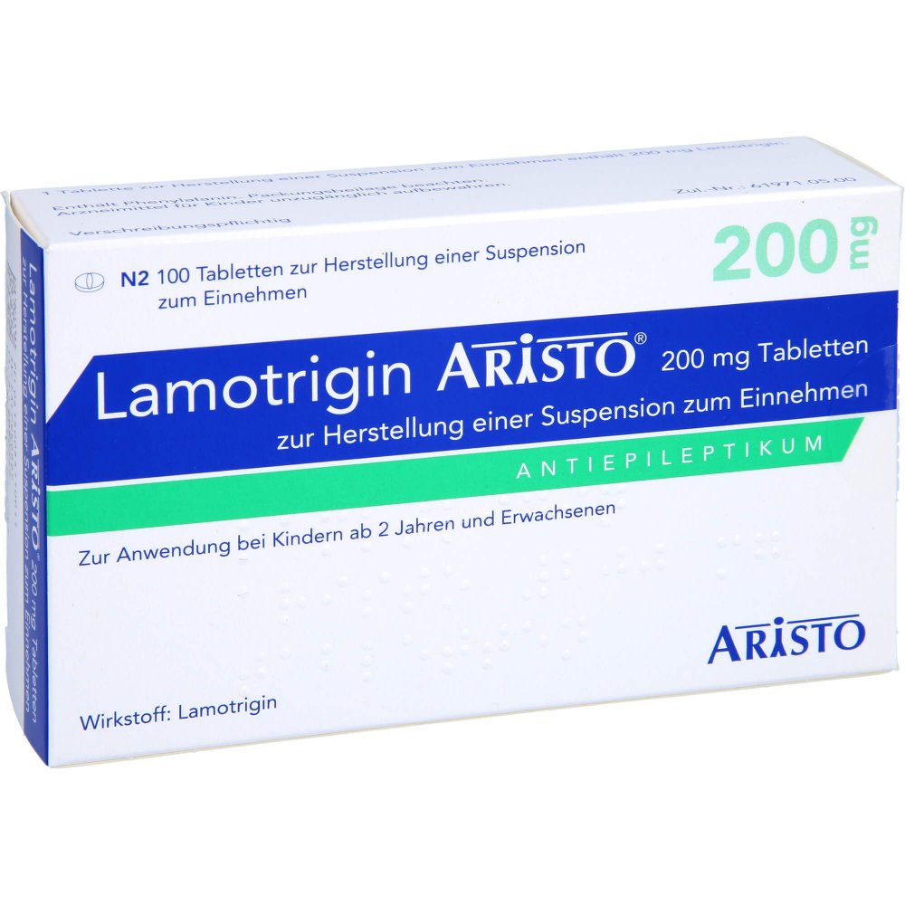 Lamotrigin Aristo 200 mg Tab.z.her.e.susp.z.einn. 100 stk