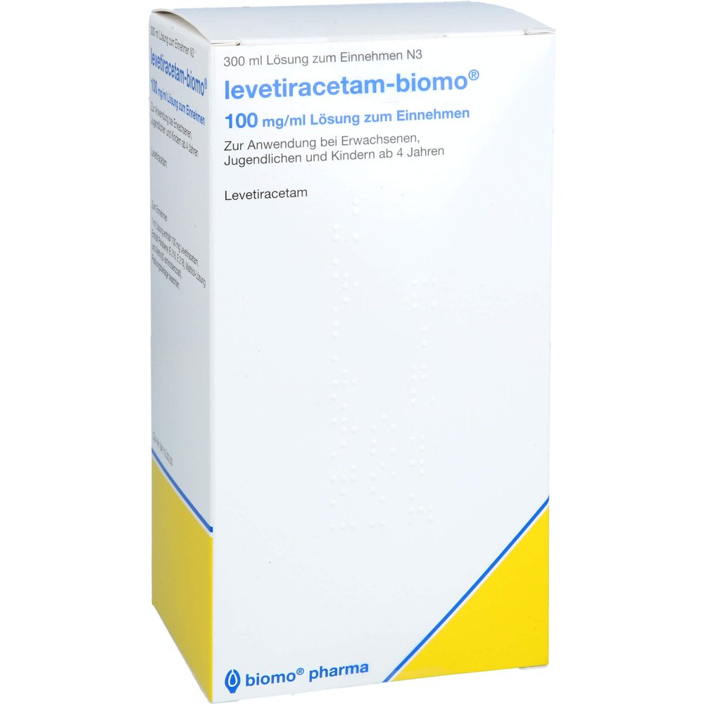 Levetiracetam-biomo 100mg/ml zum Einnehmen 300 ml