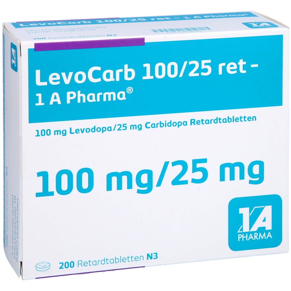 LevoCarb 100/25 ret -1A Pharma 200 stk online kaufen