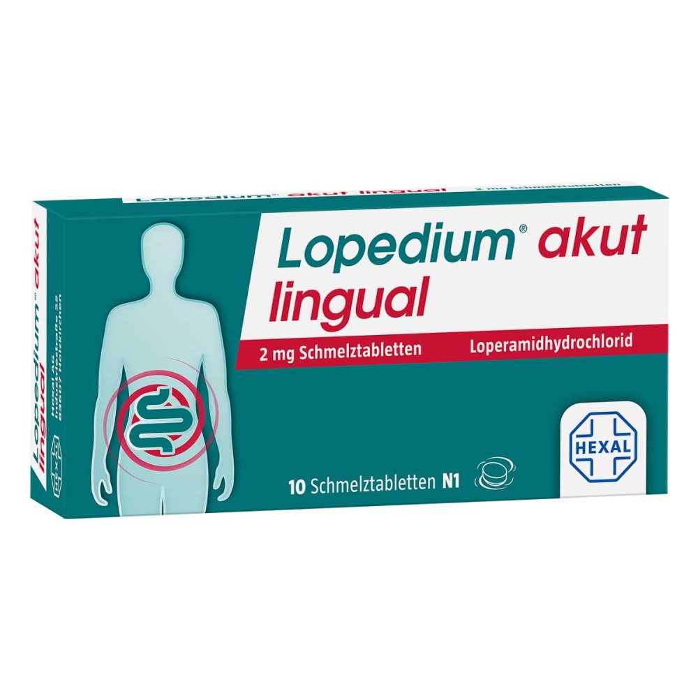 Lopedium Akut Lingual 2 mg Schmelztabletten 10 stk