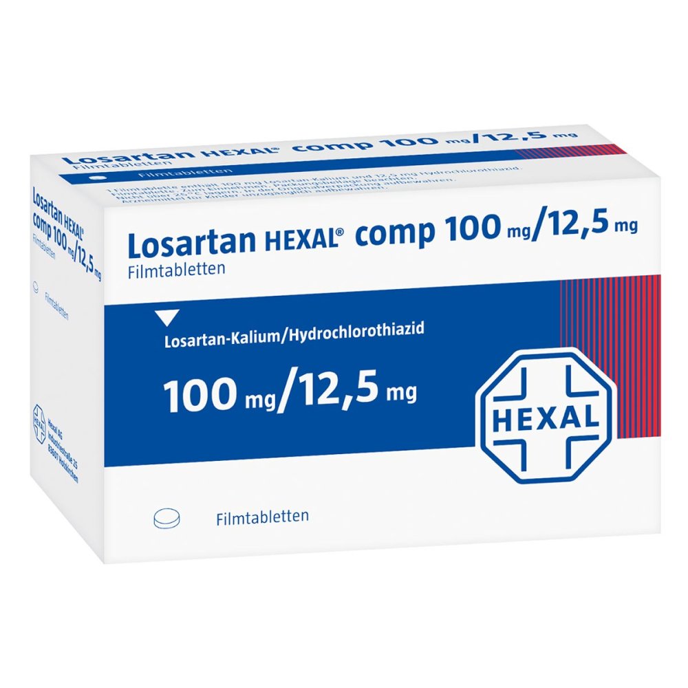 Losartan Hexal comp 100mg/12,5mg Filmtabletten 98 stk