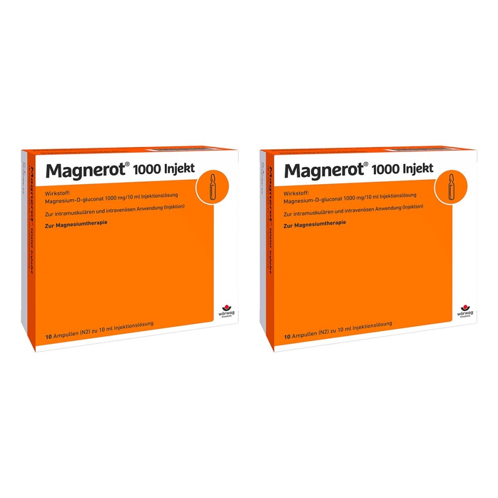 Magnerot 1000 Injekt Ampullen 2x10X10 ml online kaufen