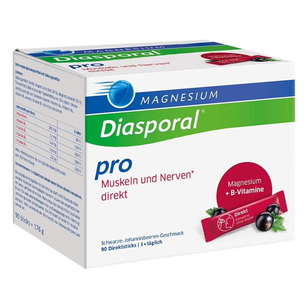 Magnesium-Diasporal® Pro Muskeln und Nerven direkt Direktgranulat 90 stk
