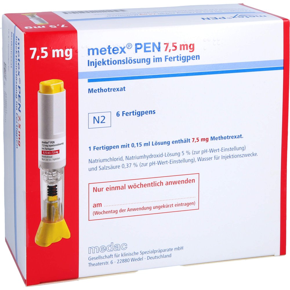 Metex Pen 7,5 mg Injektionslösung i.e.Fertigpen 6 stk