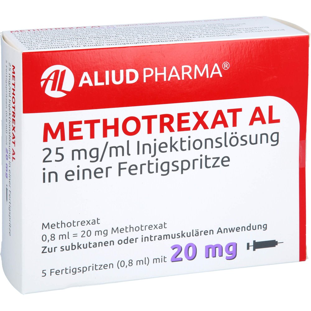 Methotrexat Al 20 mg (25 mg/ml) Ilo Fertigspritze 5X0.8 ml