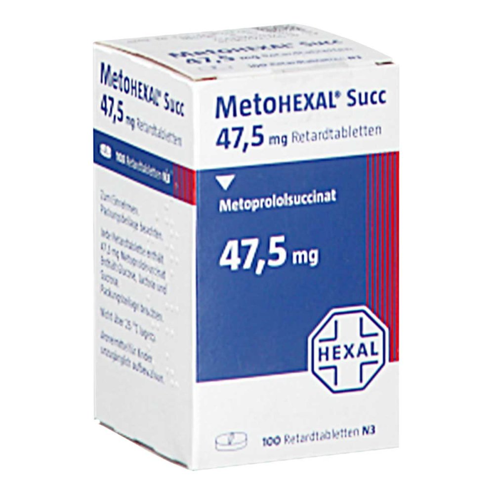 Metohexal Succ 47,5 Mg Retardtabletten Dose 100 stk