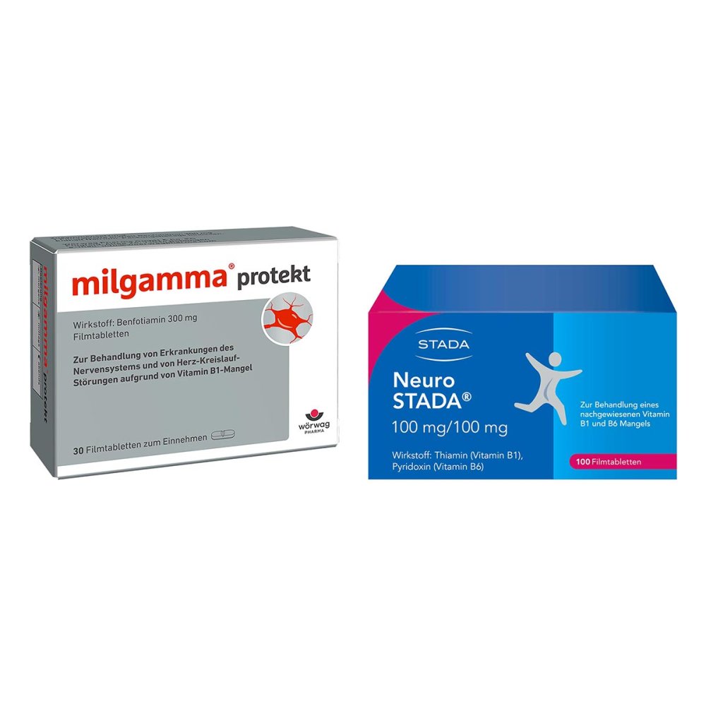 Milgamma Protekt Filmtabletten + Neuro Stada Filmtabletten 30 + 100 stk