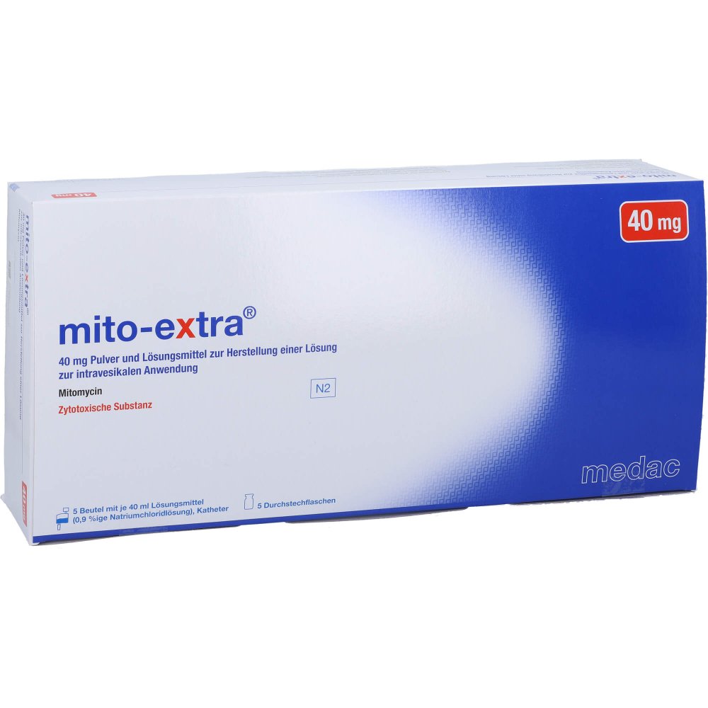 Mito-extra 40 Mg M.instillationssys.u.blasenkath. 5 stk