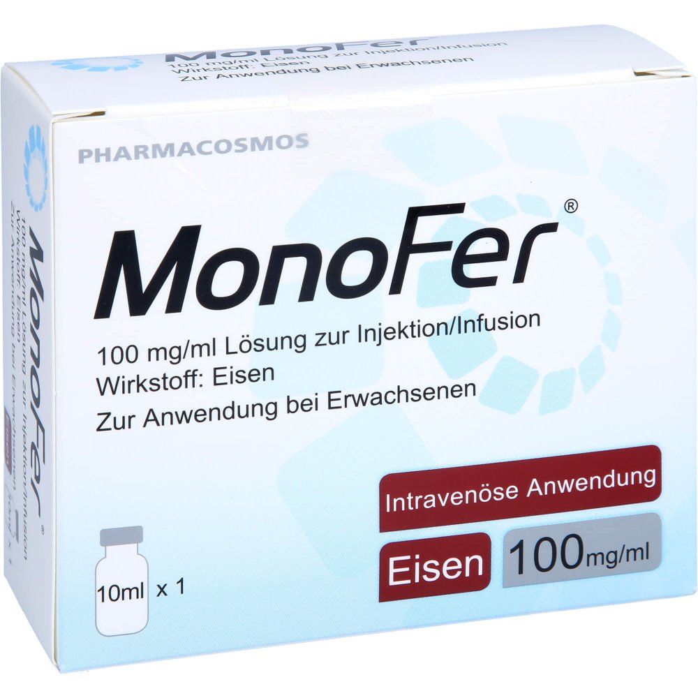 Monofer 100 mg/ml Lösung zur, zum injekt./infus.durchst.f. 1X10 ml