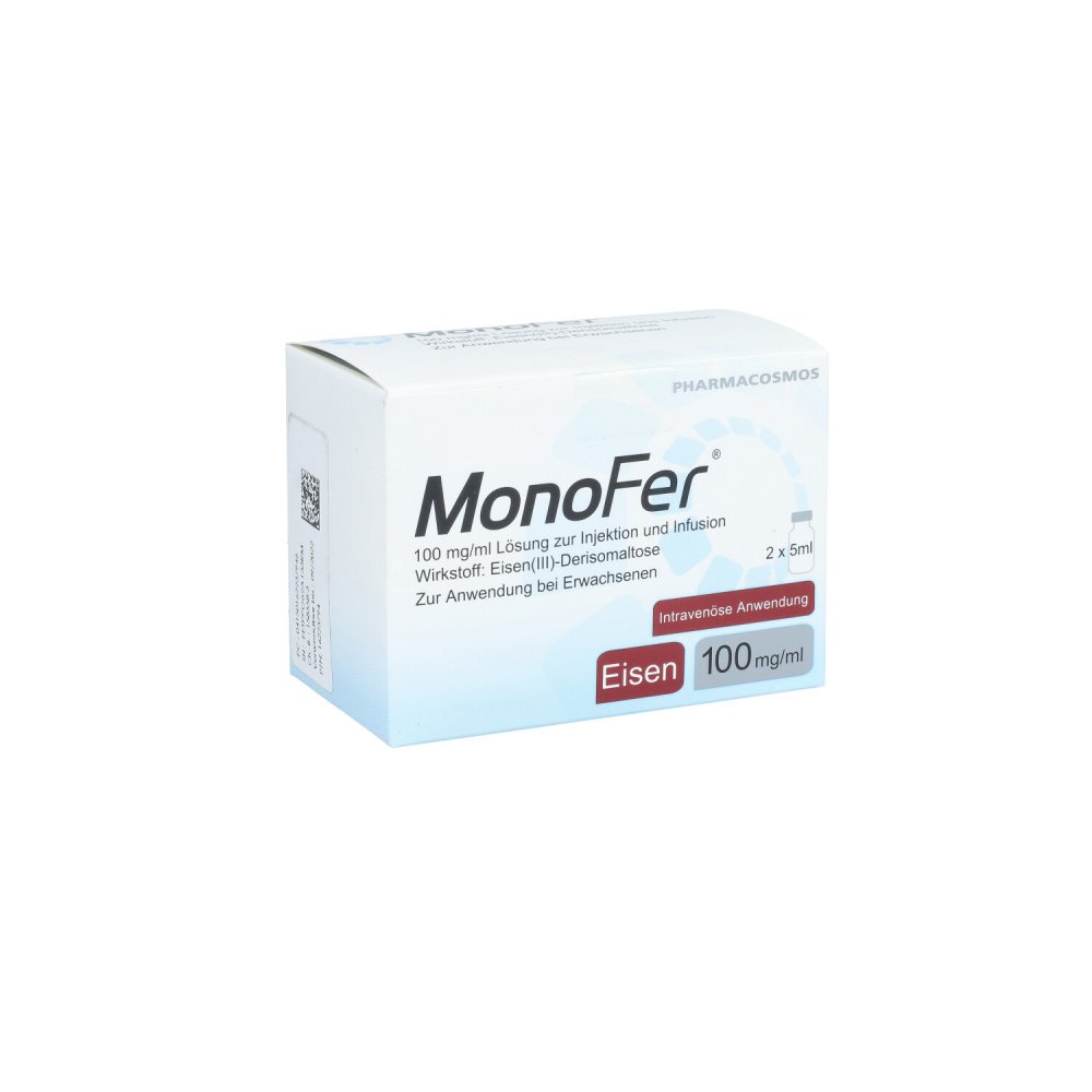 Monofer 100 Mg/ml Lösung zur, zum injektion/infusion Dsfl. 2X5 ml