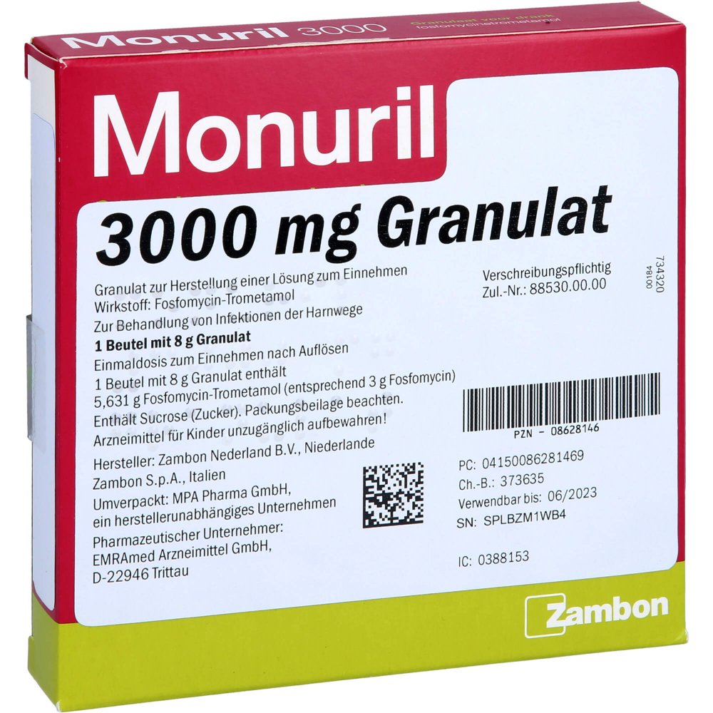Monuril 3000mg 1X8 g online kaufen günstig bei apo.com