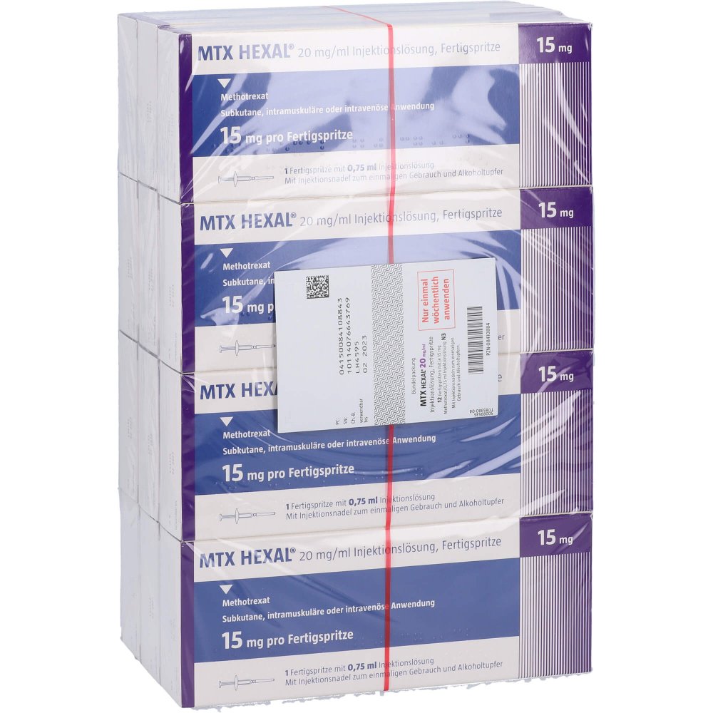Mtx Hexal 20 mg/ml Fertigspritze 15 mg 12 stk online kaufen