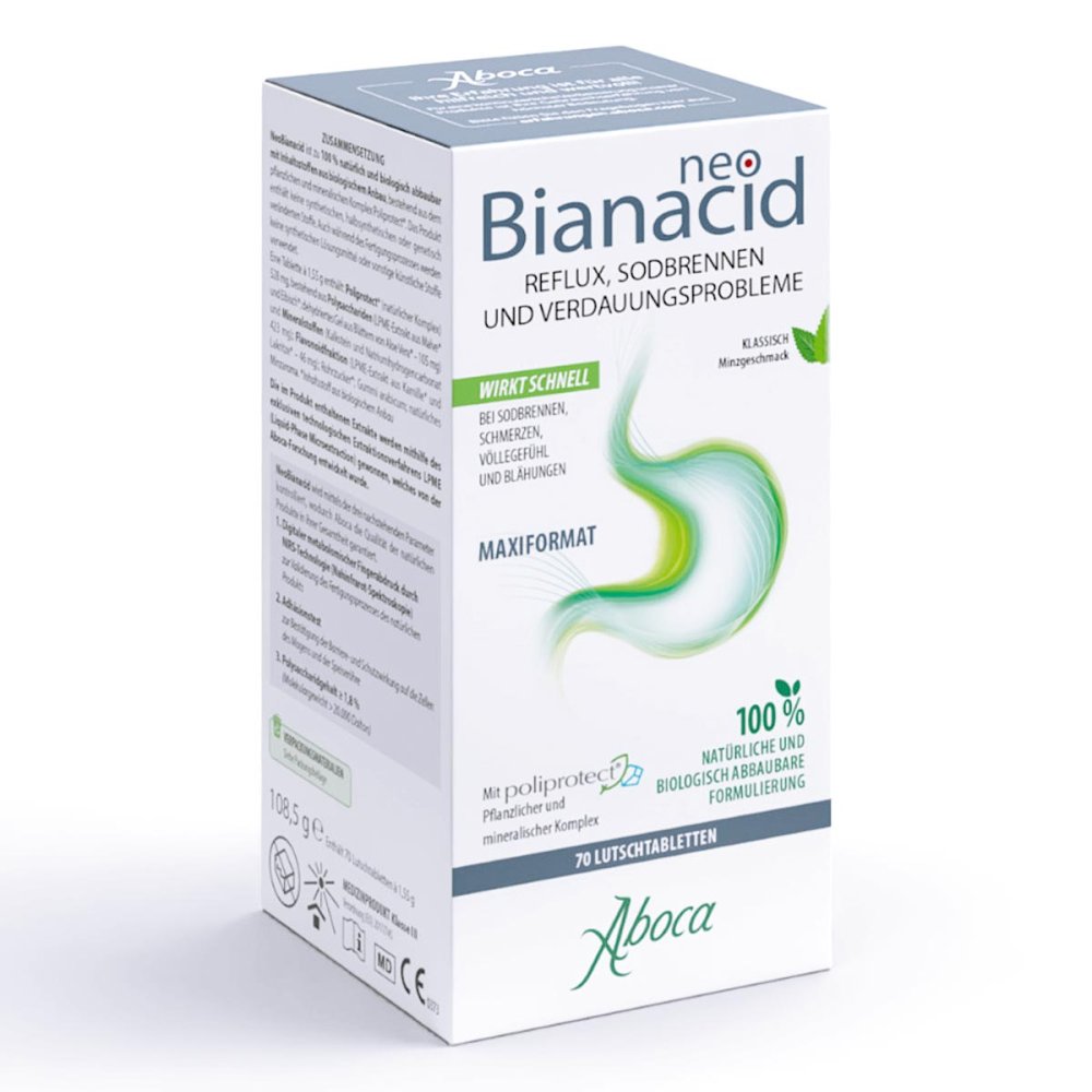 NeoBianacid Lutschtabletten Minzgeschmack bei Sodbrennen 70 stk