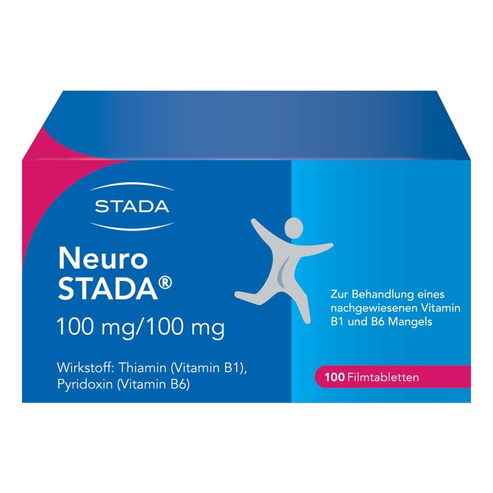 Neuro STADA Vitamin B1/ Vitamin B6 100mg/100mg Filmtabletten 100 stk