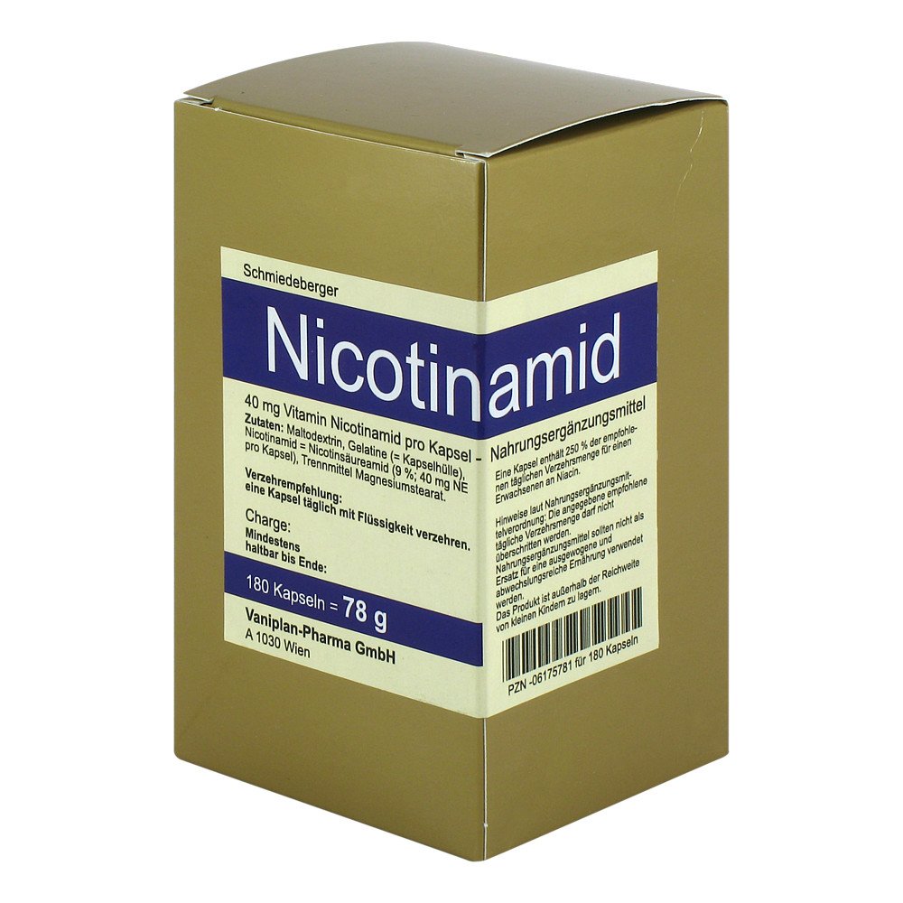 Nicotinamid Kapseln 180 stk online kaufen günstig bei apo.com