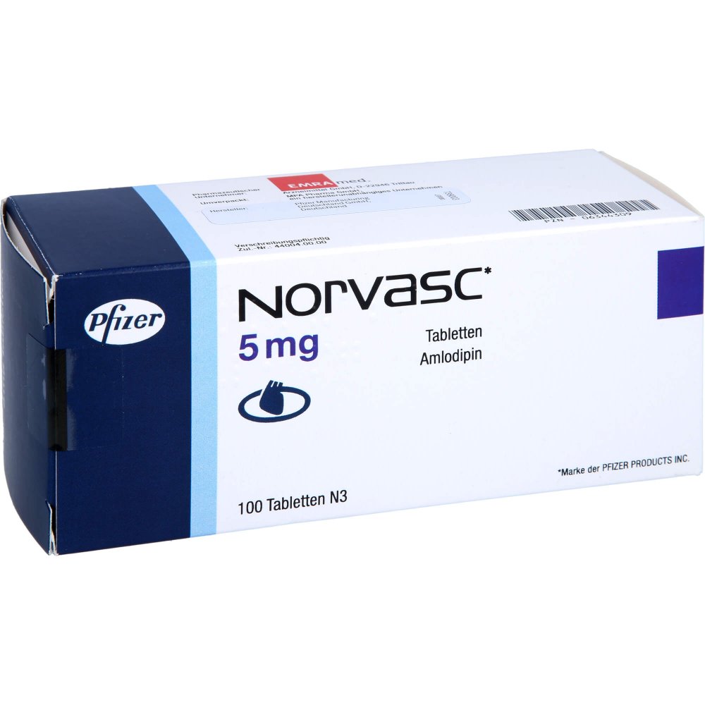 Norvasc 5 mg Tabletten 100 stk online kaufen