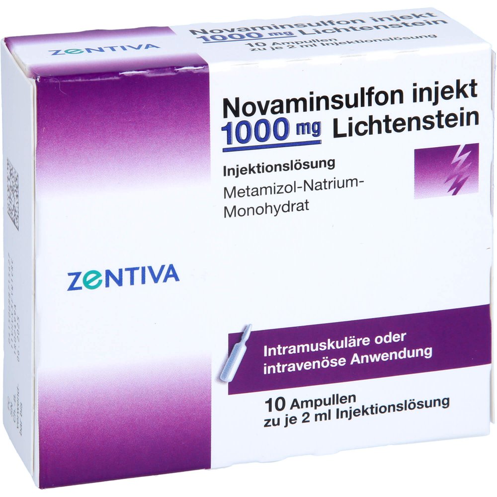 Novaminsulfon Injekt 1000 mg Ampullen 10X2 ml online kaufen