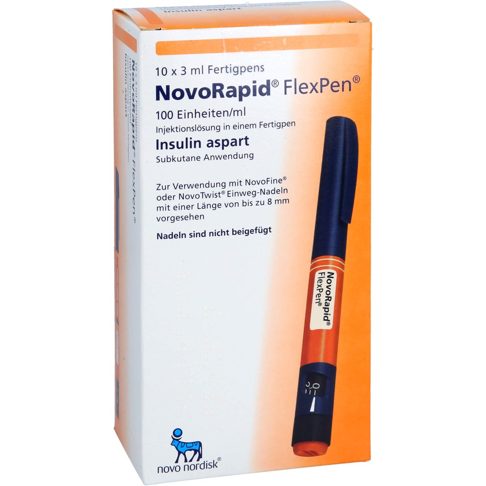 Novorapid Flexpen 100 E/ml iniecto -lsg.i.e.fertigpen 10X3 ml