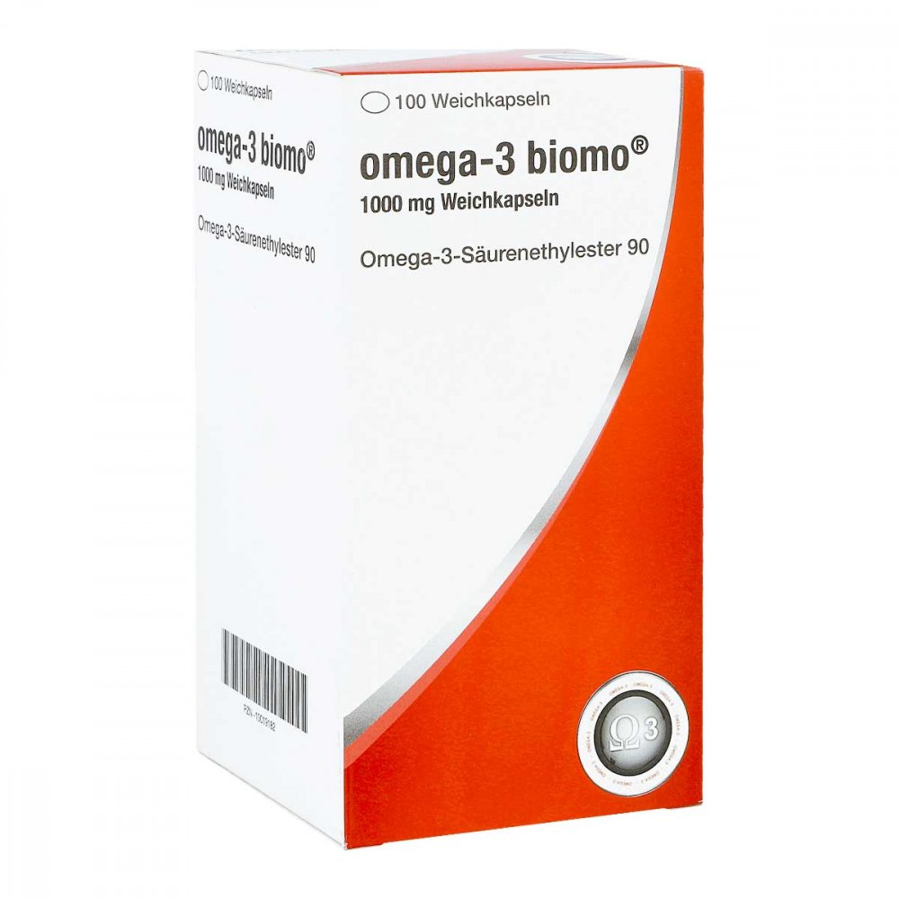 Omega-3 Biomo 1000 Mg Weichkapseln 100 stk Online Kaufen