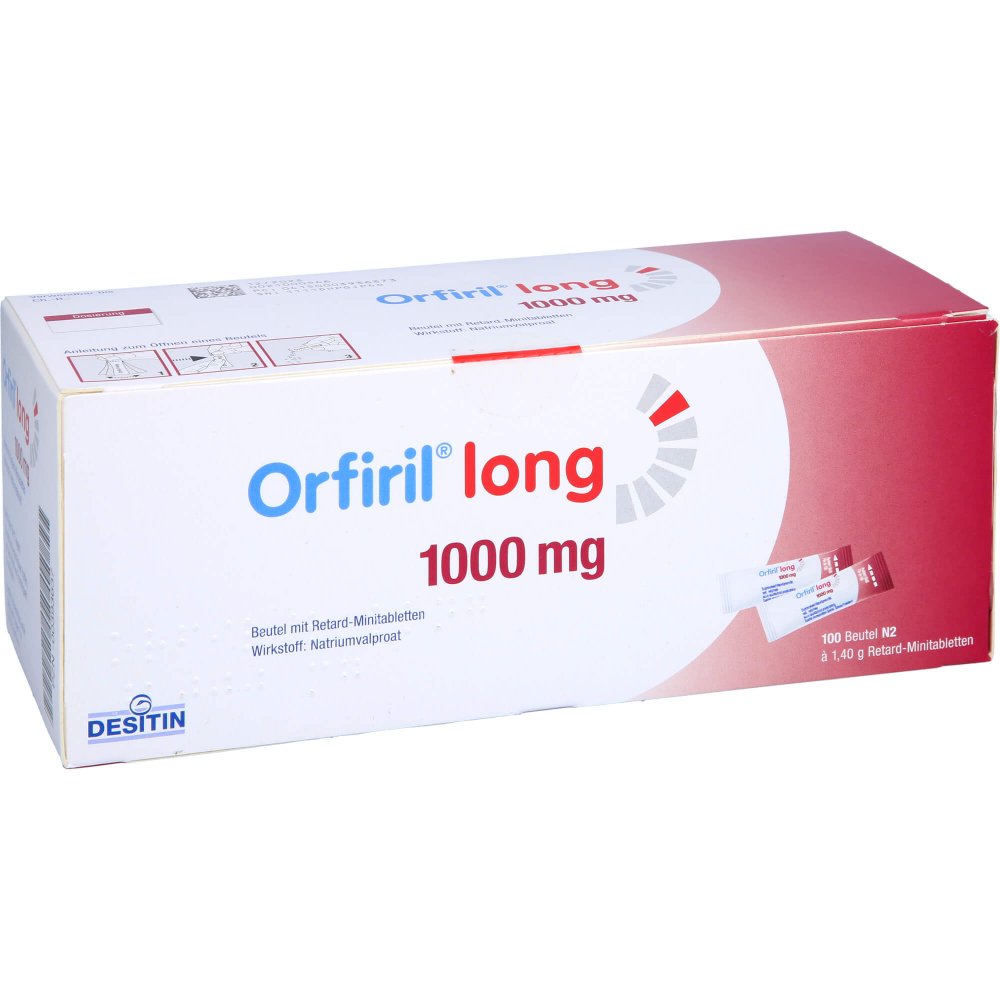 Orfiril long 1000mg Retard-Minitabletten 100 stk