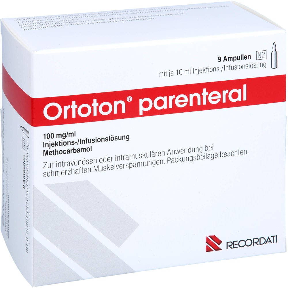 Ortoton Parenteral 100 Mg/ml iniecto /inf.-l. Ampullen 10ml 9 stk