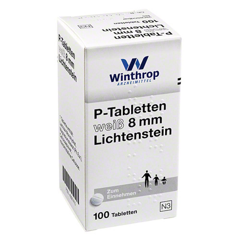 P Tabletten weiss 8 mm 100 stk online kaufen
