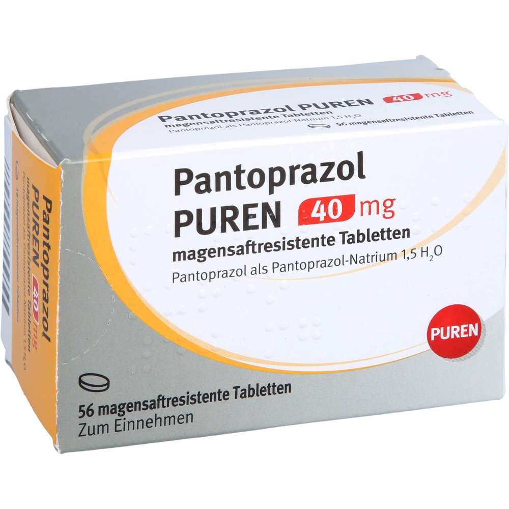 Pantoprazol Puren 40 mg magensaftresistent Tabletten 56 stk
