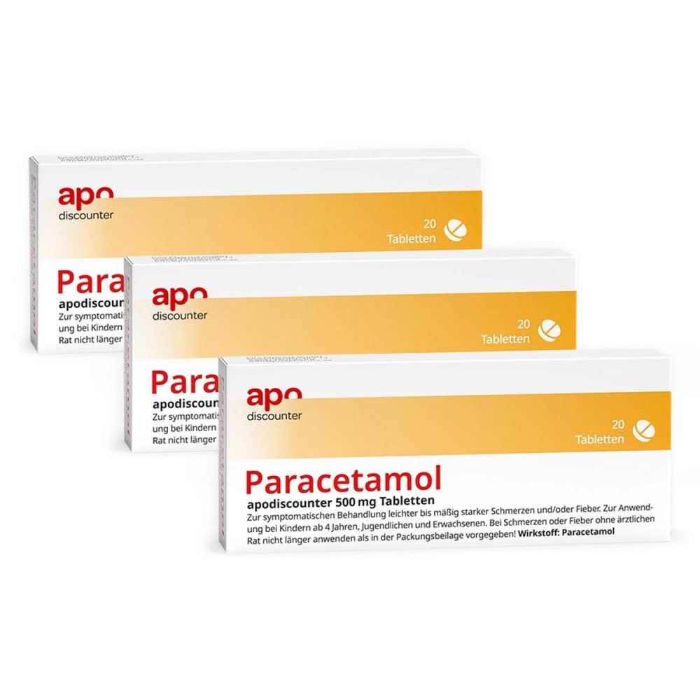 Paracetamol 500 mg (3x20 Stk) günstig bei apo.com