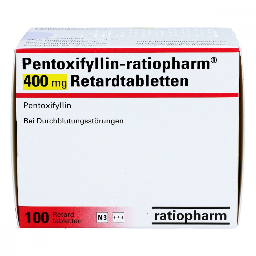 Pentoxifyllin-ratiopharm 400 Mg 100 stk online kaufen