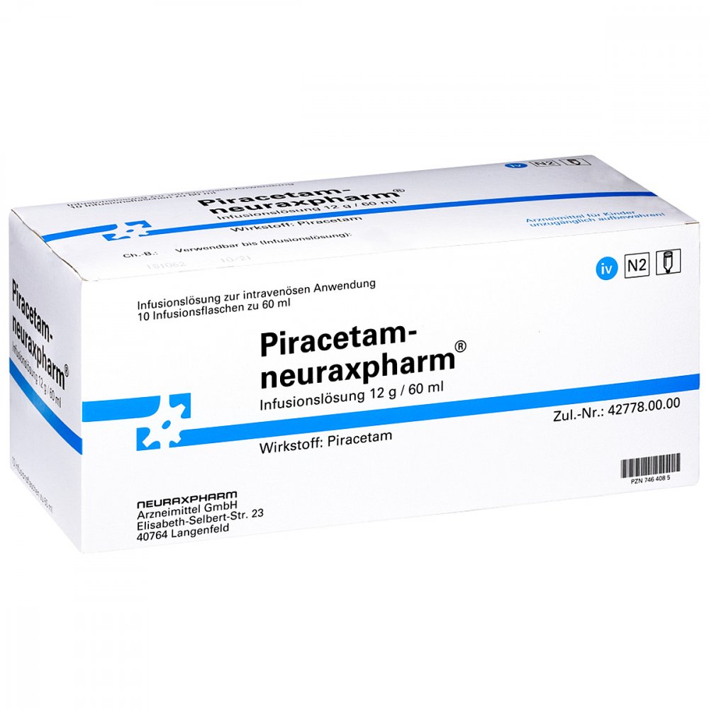 Piracetam-neuraxpharm Infusum lsg. 10X60 ml online kaufen