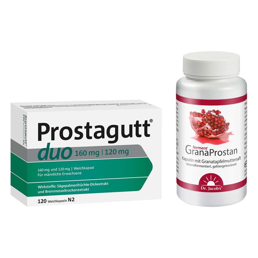 Prostagutt Duo & Doktor Jacob's Granaprostan Granatapfelsaft-Ext. 1 Pck
