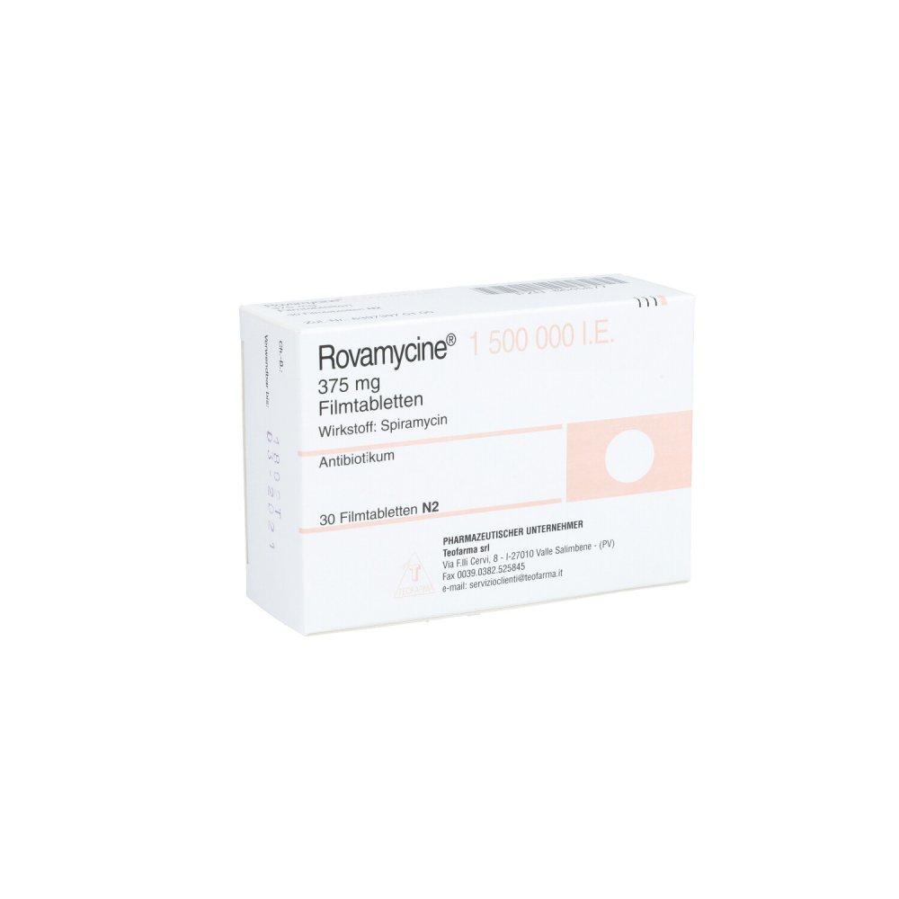 Rovamycine 1500000 internationale Einheiten 30 stk