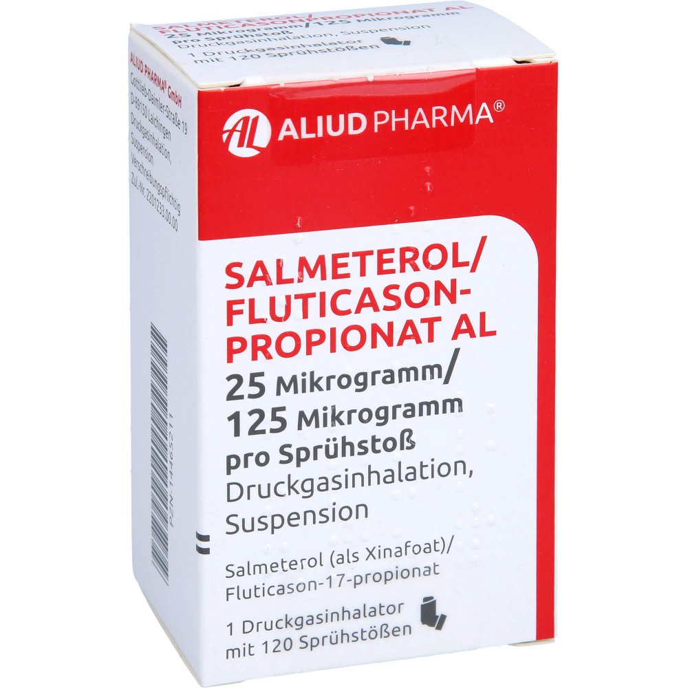 Salmeterol/fluticasonpropionat Al 25[my]g/125[my]g 1 stk