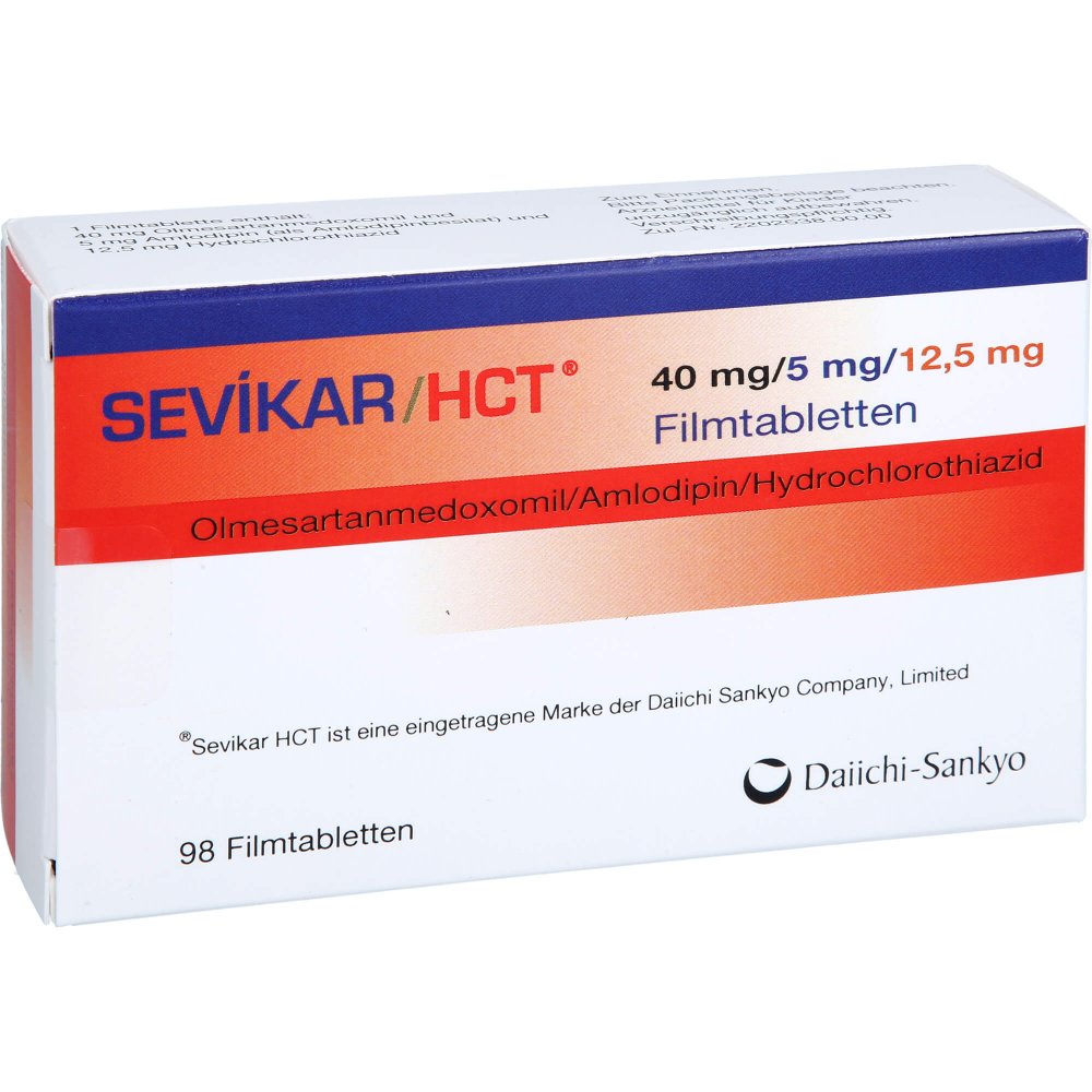 Sevikar Hct 40 mg/5 mg/12,5 mg Filmtabletten 98 stk
