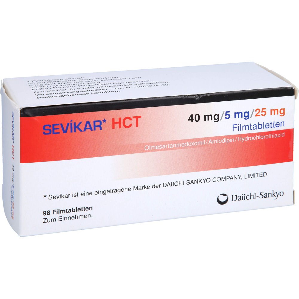 Sevikar Hct 40 mg/5 mg/25 mg Filmtabletten 98 stk