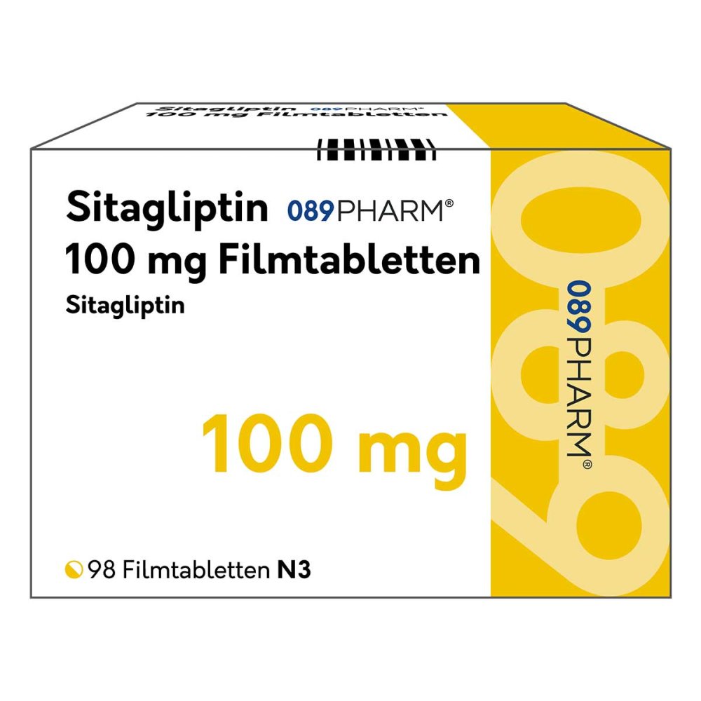 Sitagliptin 089pharm 100 Mg Filmtabletten 98 stk