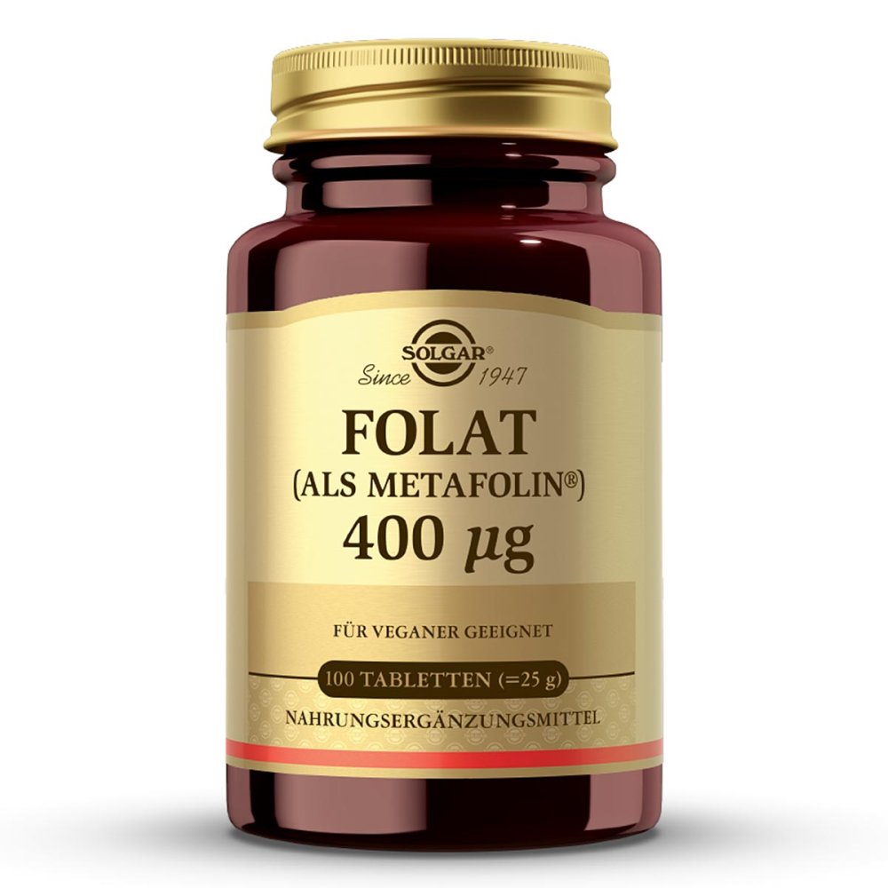 Solgar Folat Metafolin 400 mg Tabletten 100 stk