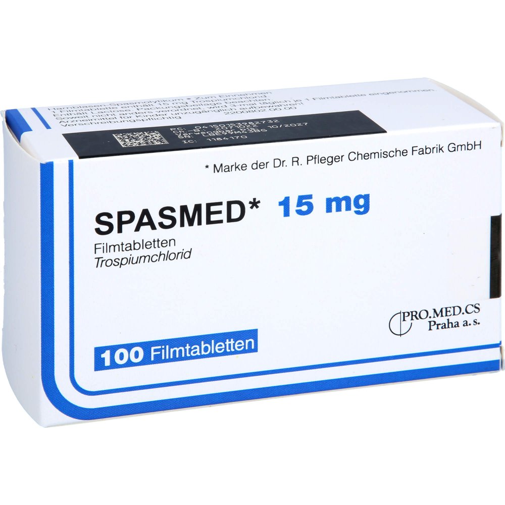 Spasmed 15 mg Filmtabletten 100 stk online kaufen