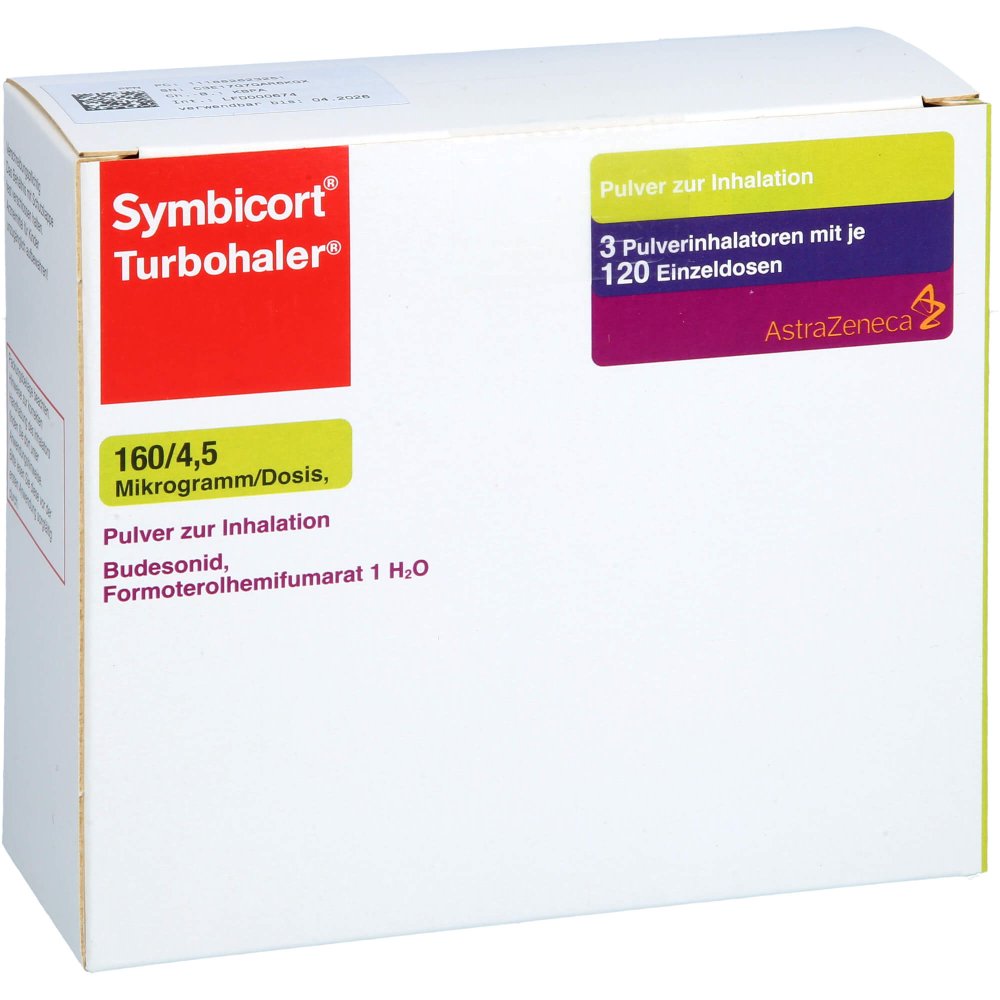 Symbicort Turbohaler 160/4,5 Μg/dosis 120 Ed 3 stk