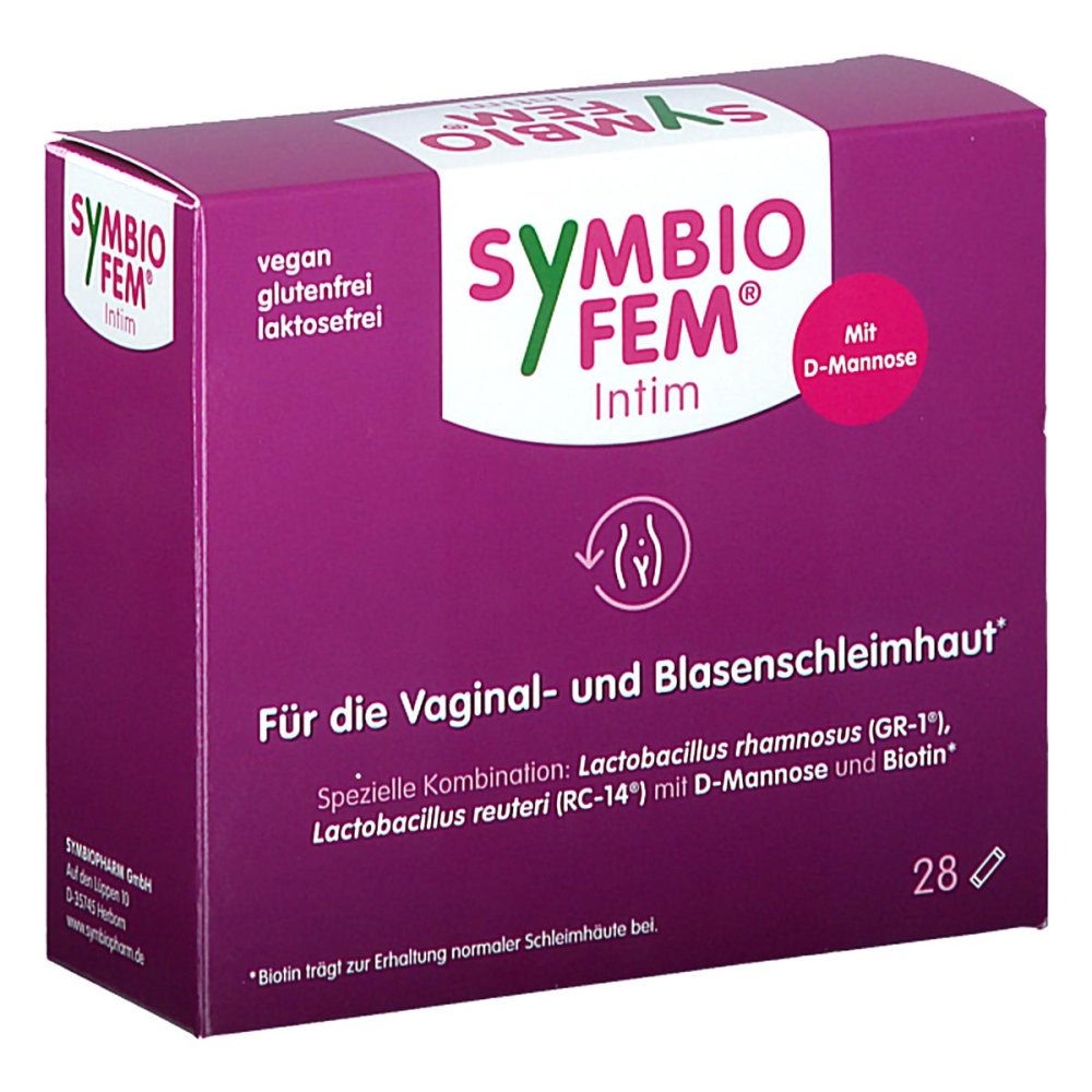 Symbiofem Intim Milchsäurebakterien Mit D-mannose 28 stk