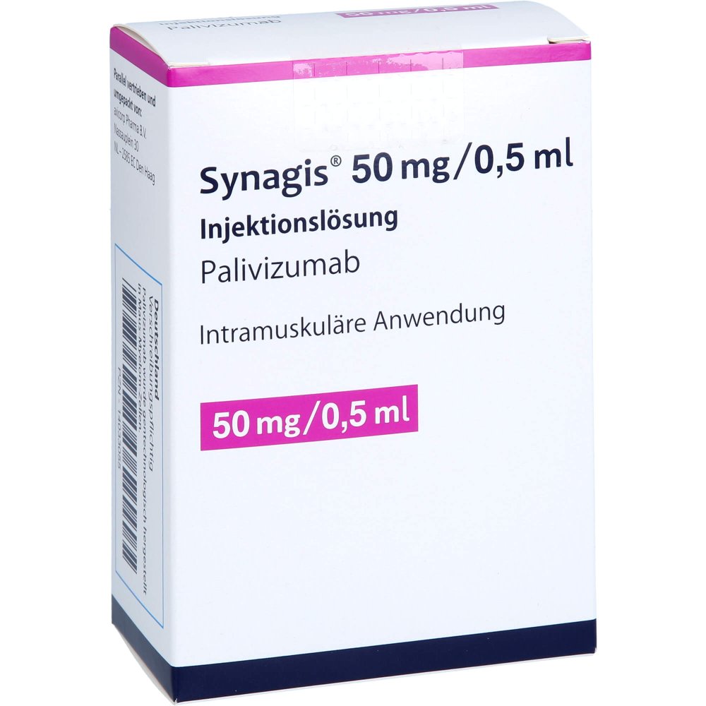 Synagis 50 mg Injektionslösung 100 mg/ml Dsfl. 1X0.5 ml