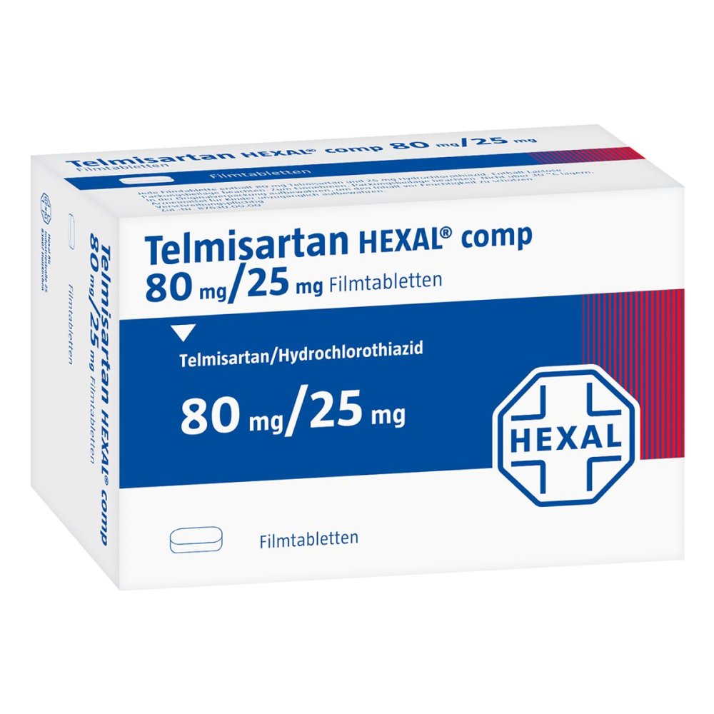 Telmisartan Hexal comp 80 mg/25 mg Filmtabletten 98 stk