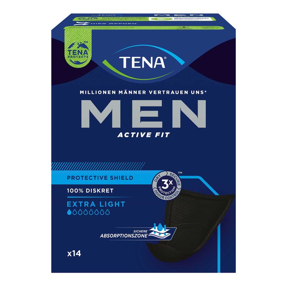 Tena Men Active Fit Extra Light Inkontinenz Einlagen 8X14 stk