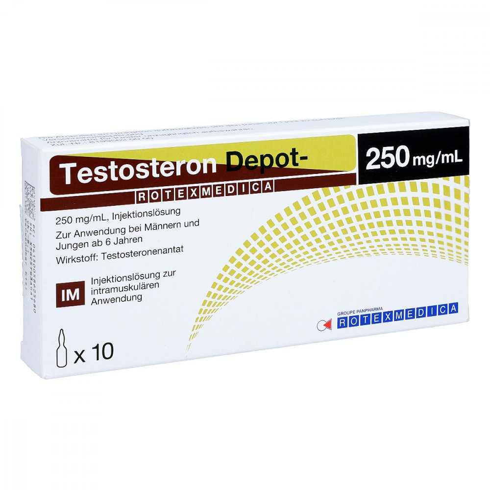 Testosteron depot Rotexmedica Injektionslösung 10X1 ml