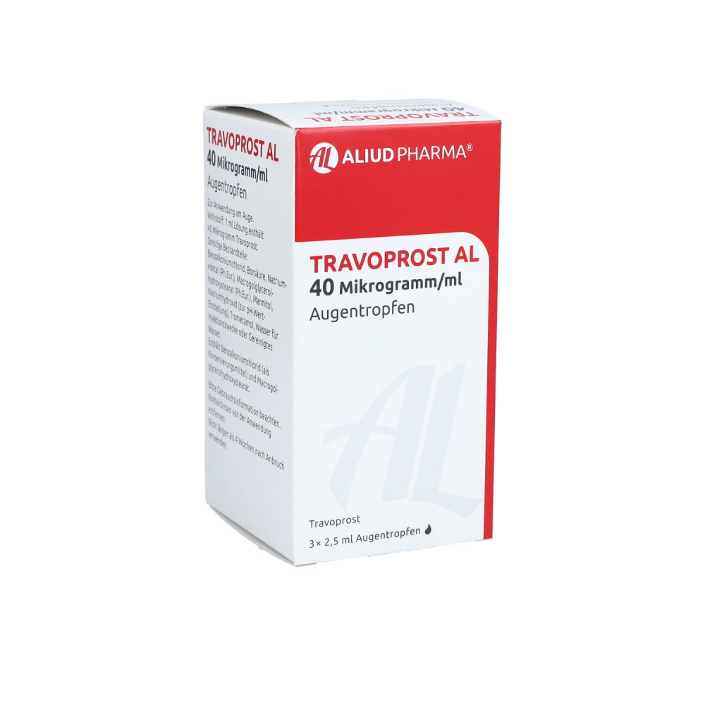 Travoprost Al 40 Mikrogramm/ml Augentropfen 3X2.5 ml