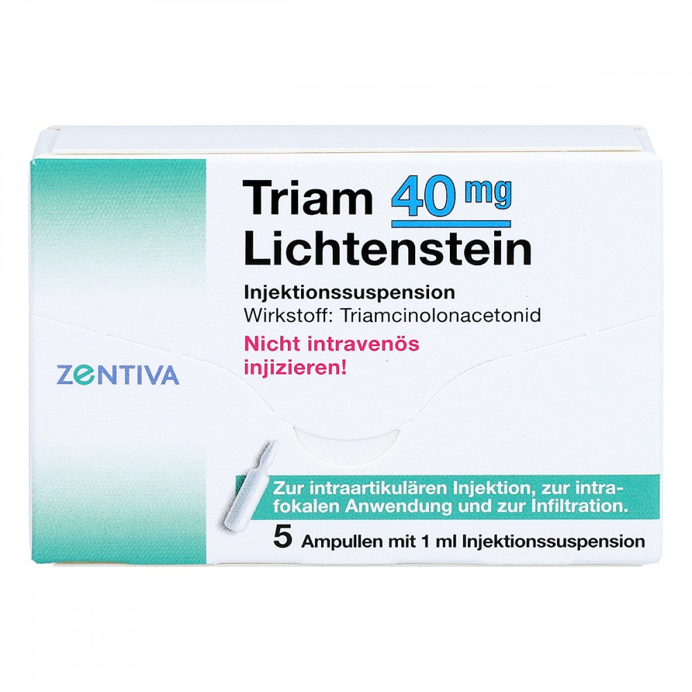 Triam 40 Lichtenstein Kristallsuspension Ampullen 5X1 ml
